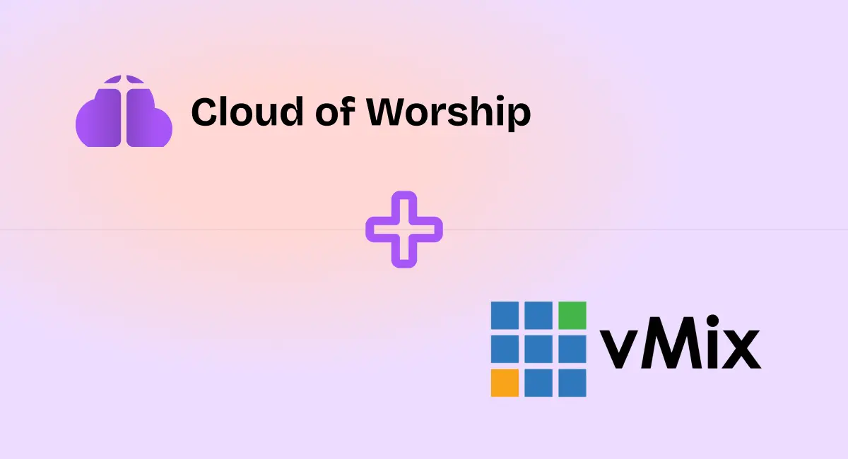 How to use Cloud of Worship with vMix - Livestream